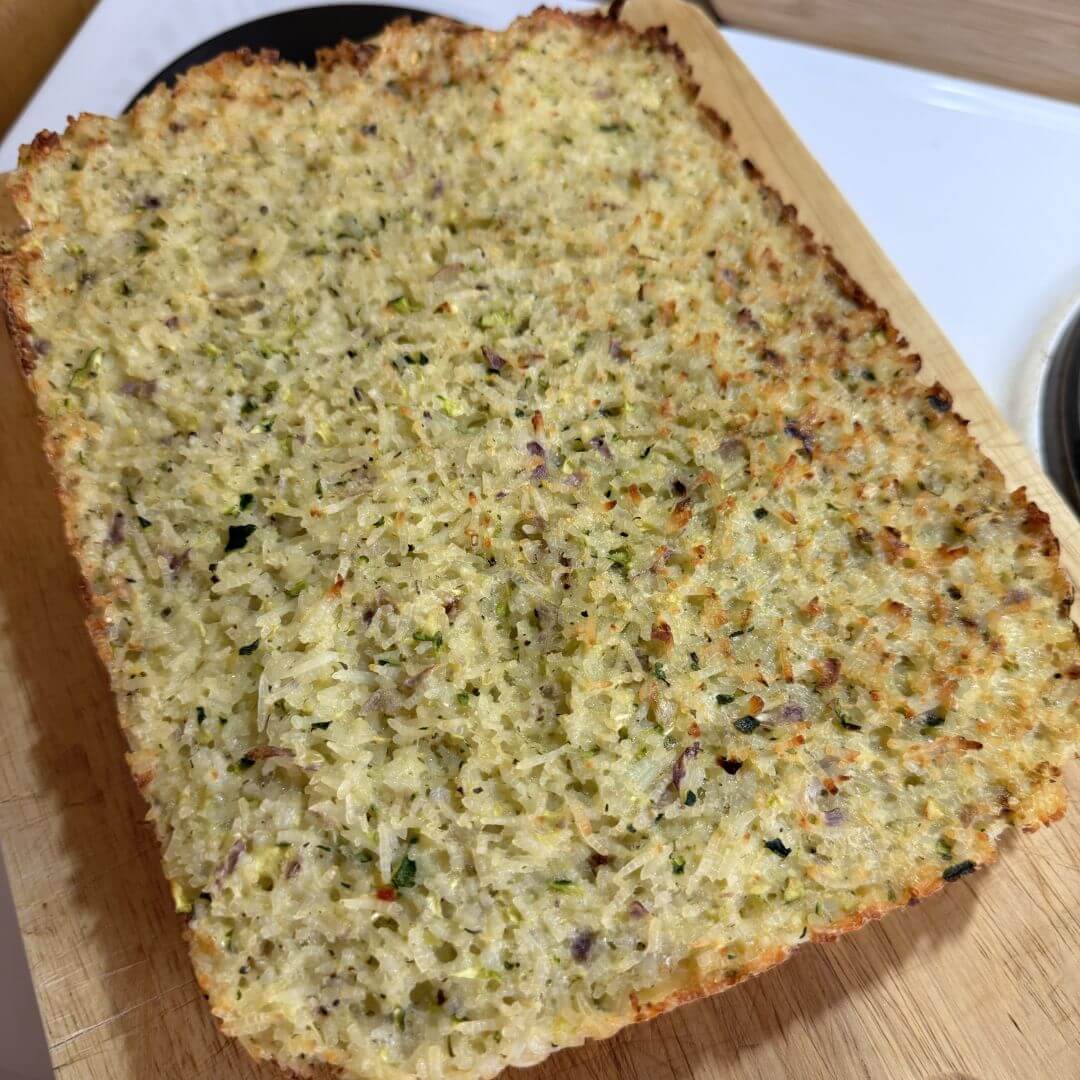 Anna's Cheesy Rice Slice - Converted to Thermomix - The ThermoCouple